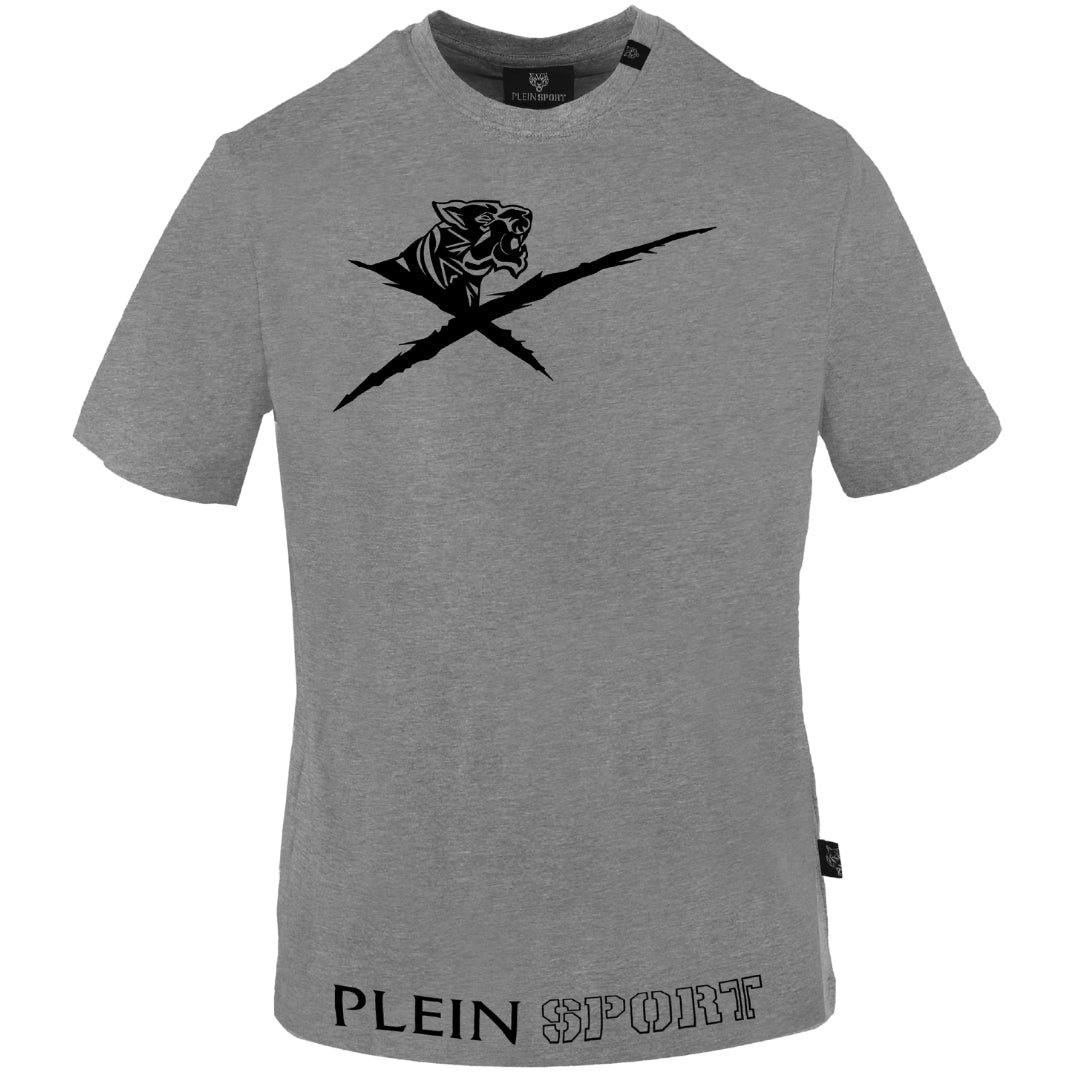 Plein Sport Groot opvallend logo grijs T-shirt