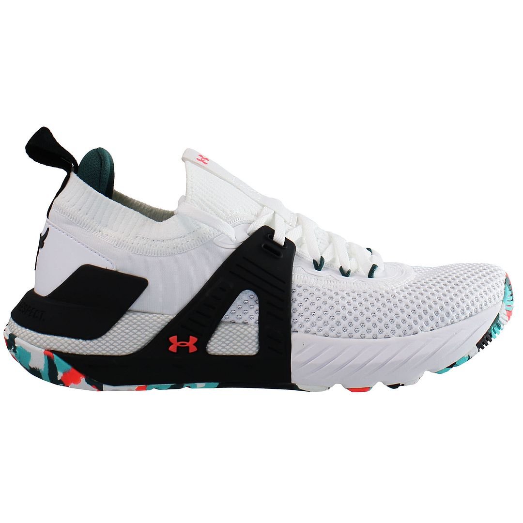 Under Armor Project Rock 4 Marmormenschen weiße Trainer