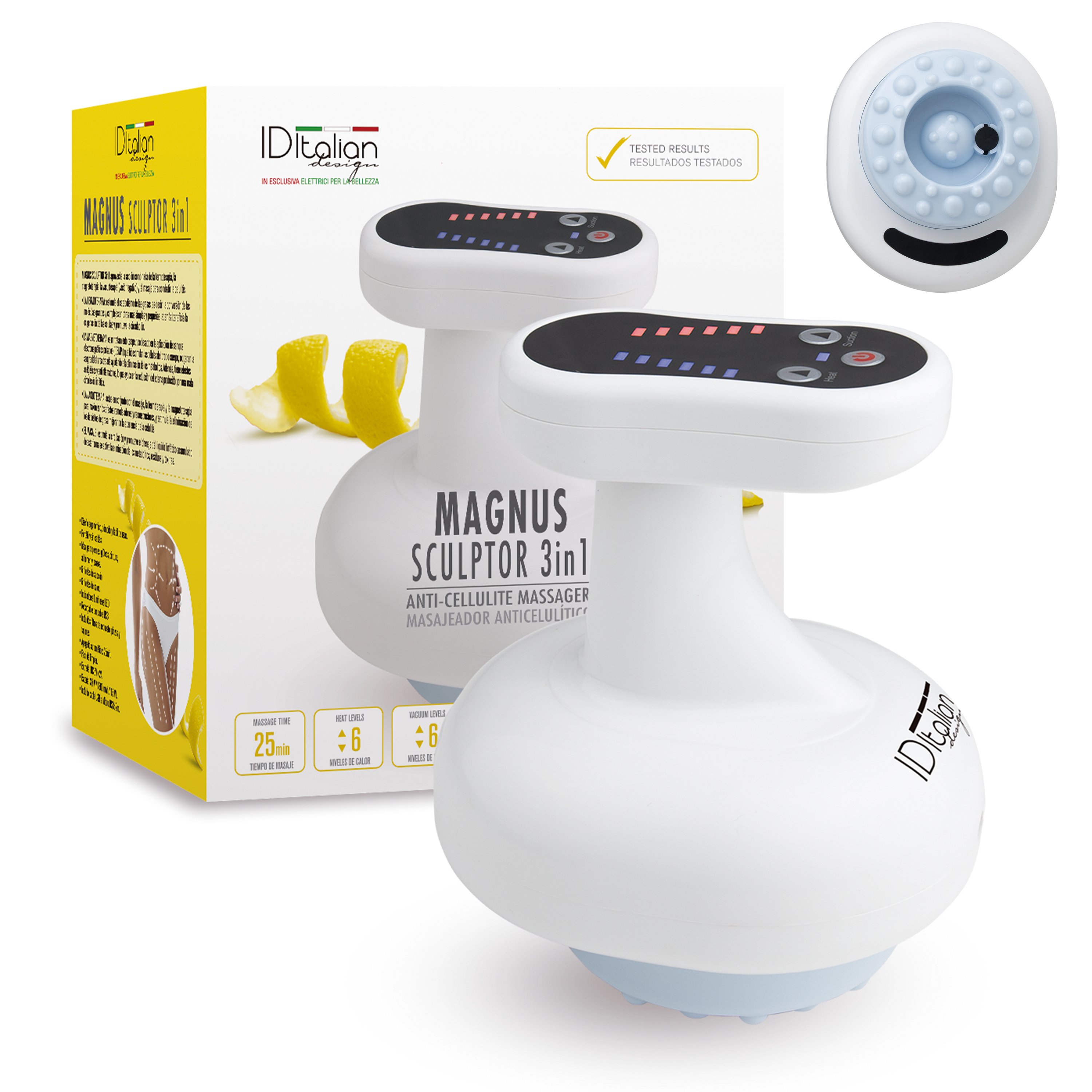 Italiensk design Magnus Sculptor 3In1, anti-cellulitmassageapparat med ...