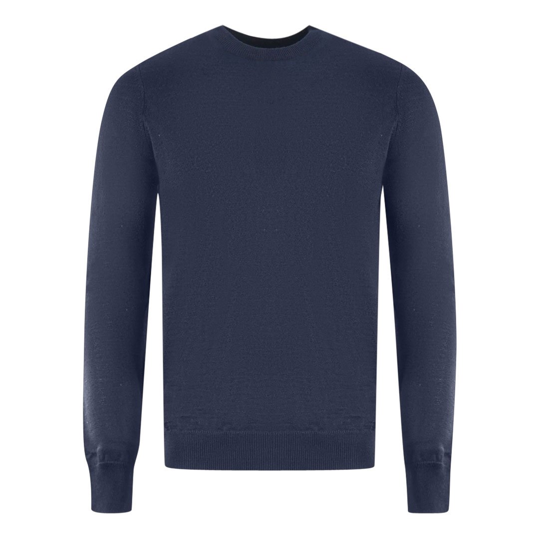 Lyle & Scott Navy Blue Golf Crew Neck Sweater
