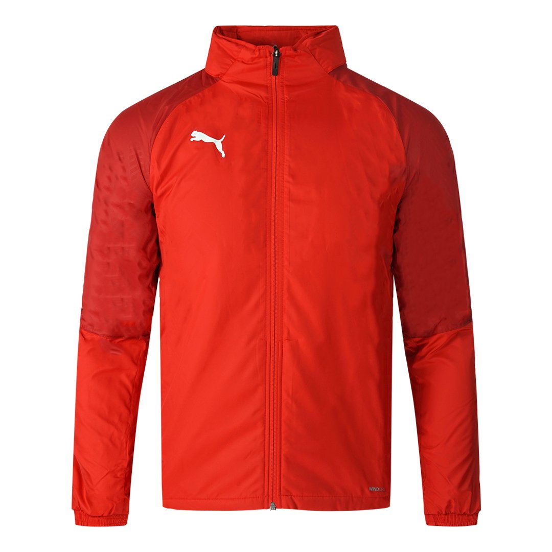 Puma Windcell gefütterte rote Trainingsjacke