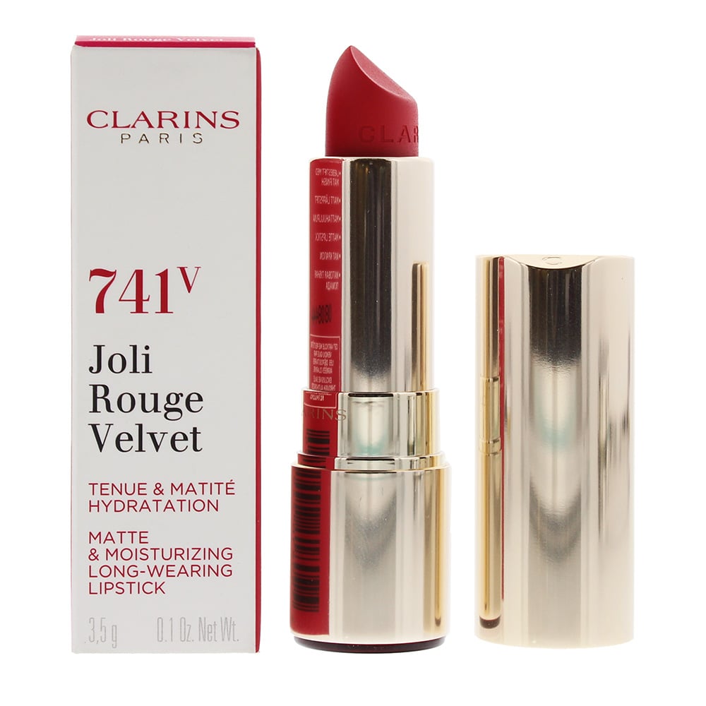 Clarins Joli Rouge Velvet Matte & Moisturizing Long Wearing Lipstick ...