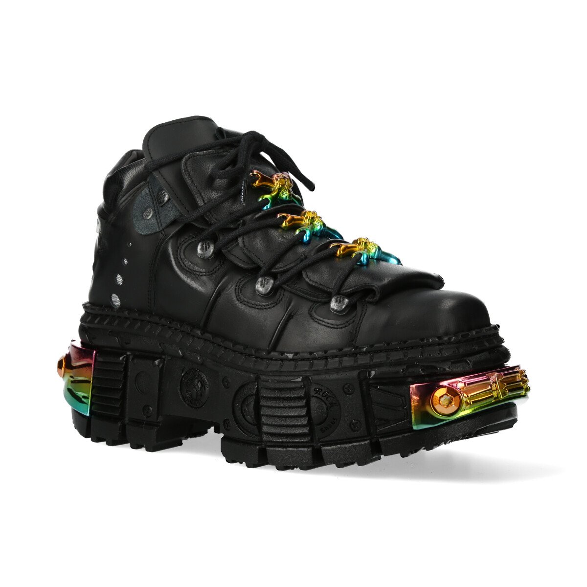 New Rock Platform leren enkellaarzen-WALL106-S23