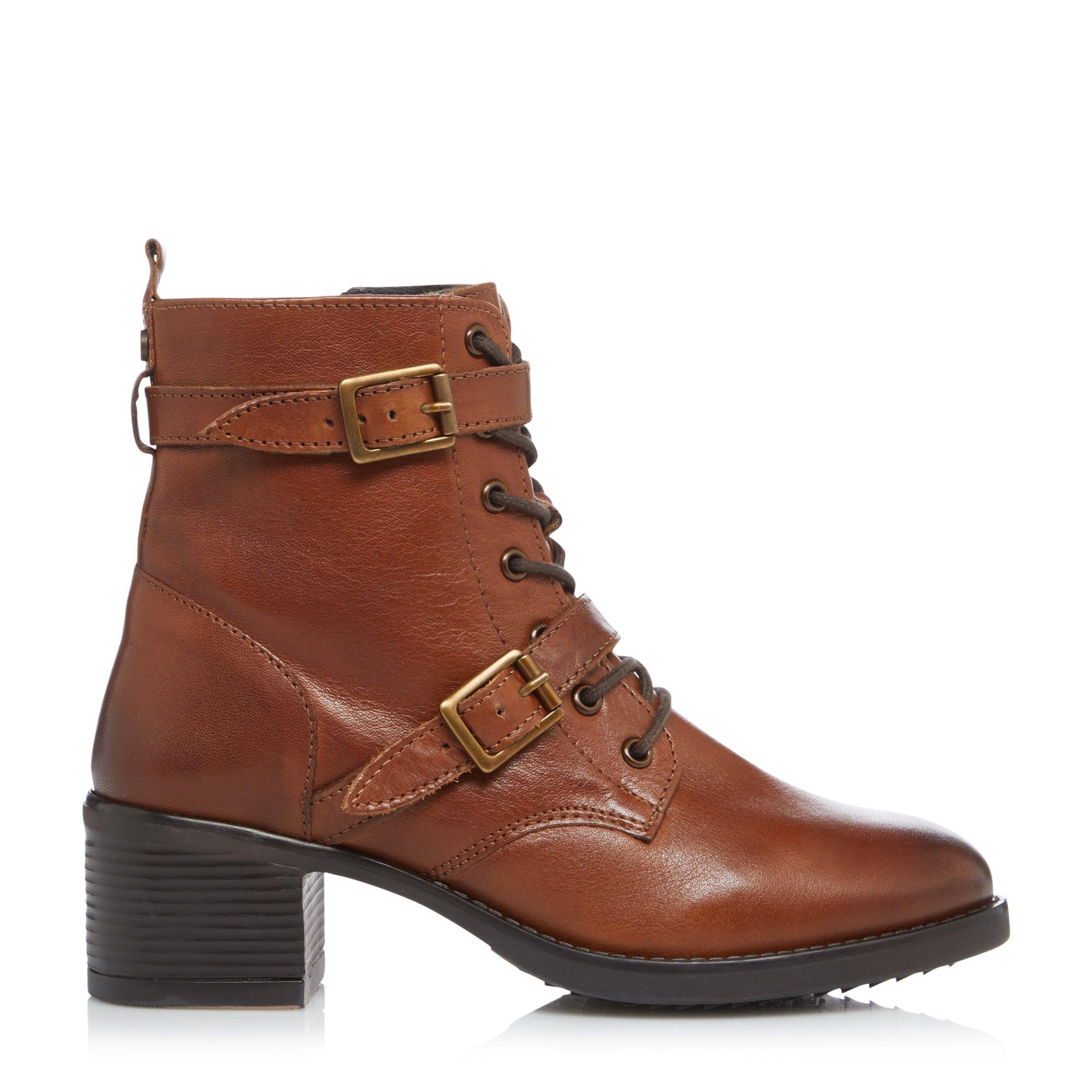 Dune Ladies WF PAXTONE Wide Fit Buckle Detail Ankle Boots
