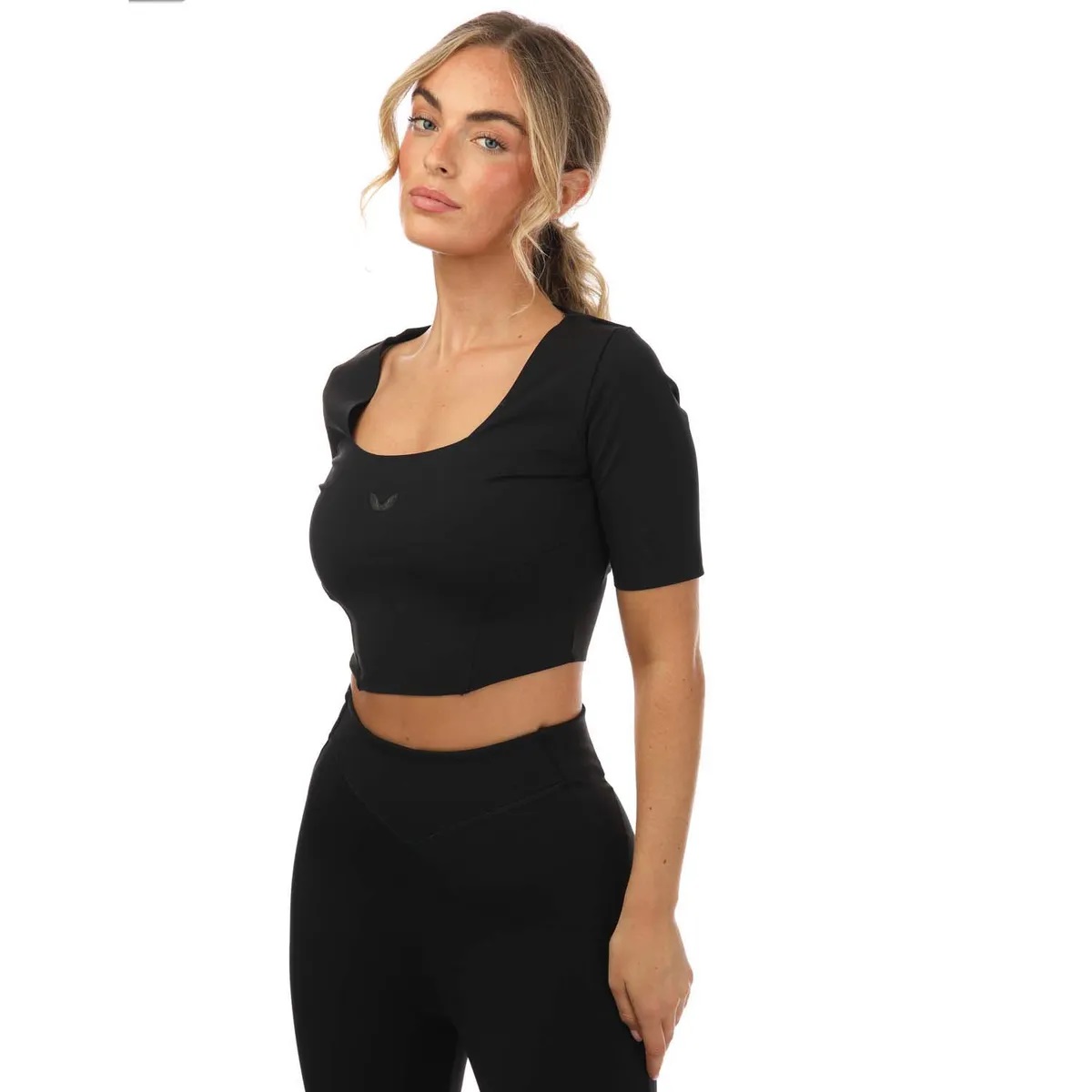 Women's Castore Active Contour Crop Top in Black