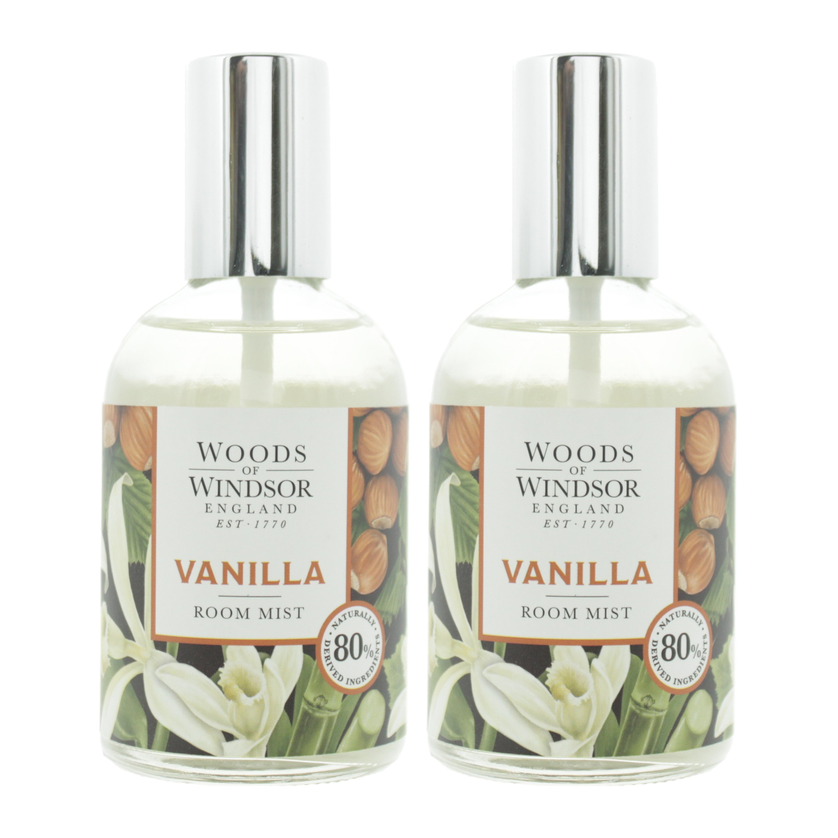 Woods Of Windsor Vanilla Room Mist 100ml x 2
