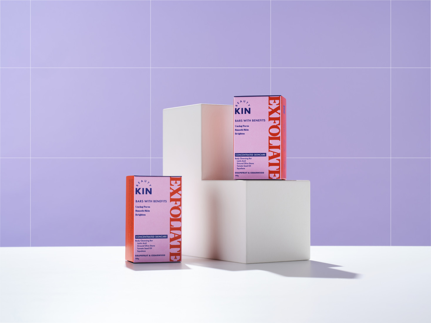 Beauty Kin Exfoliate Bar with Lactic Acid 100 gram Double Pack