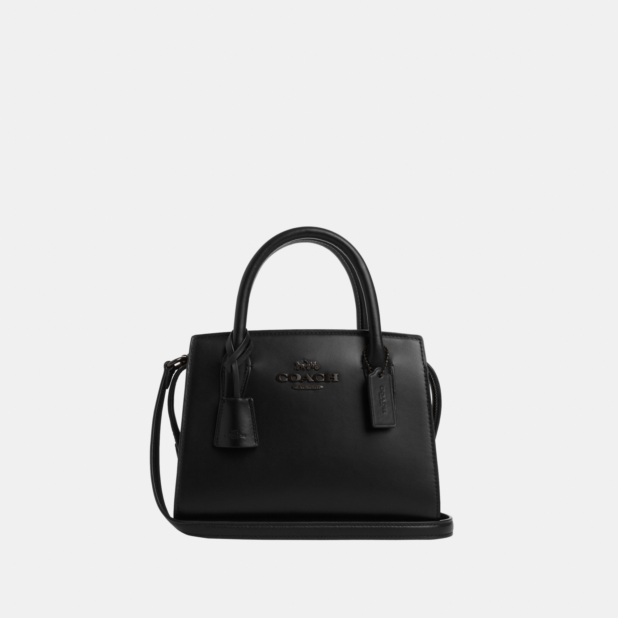 Smooth Leather Andrea Carryall with Tonal Hardware Bag