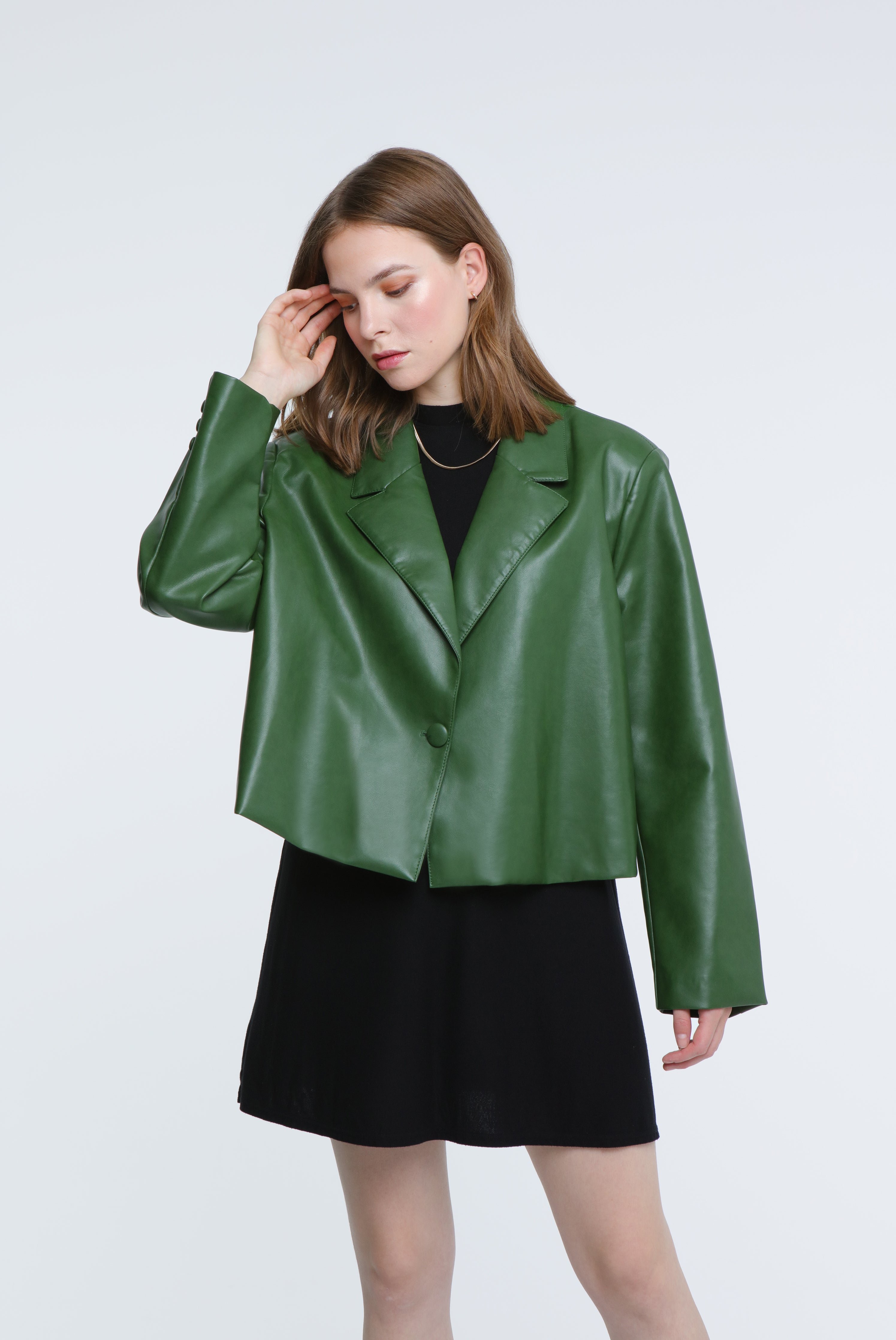 Elle Pu Jacket in Green
