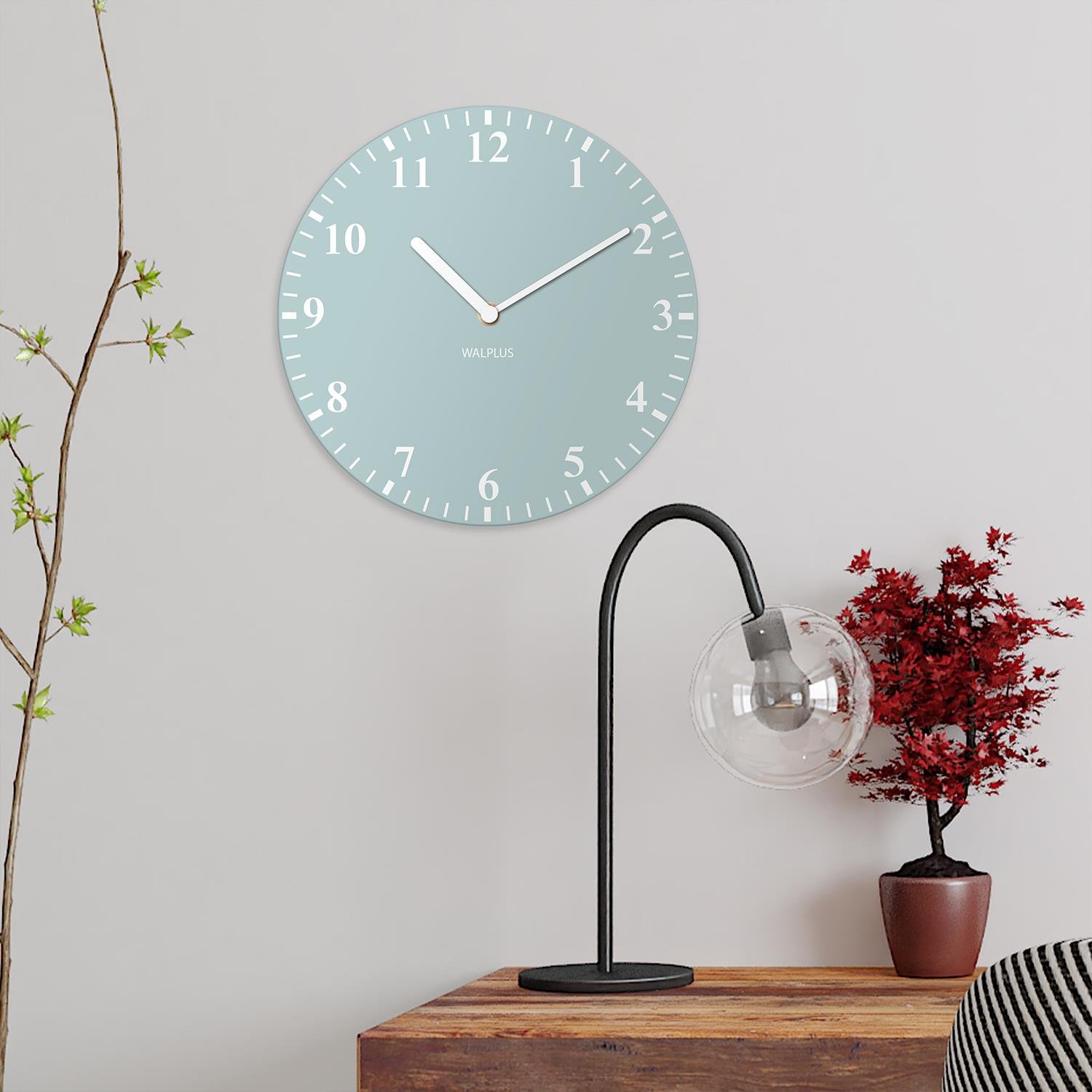 Duck Egg Solid Colour Classic Wall Clock wall clock, wall clock vintage ...