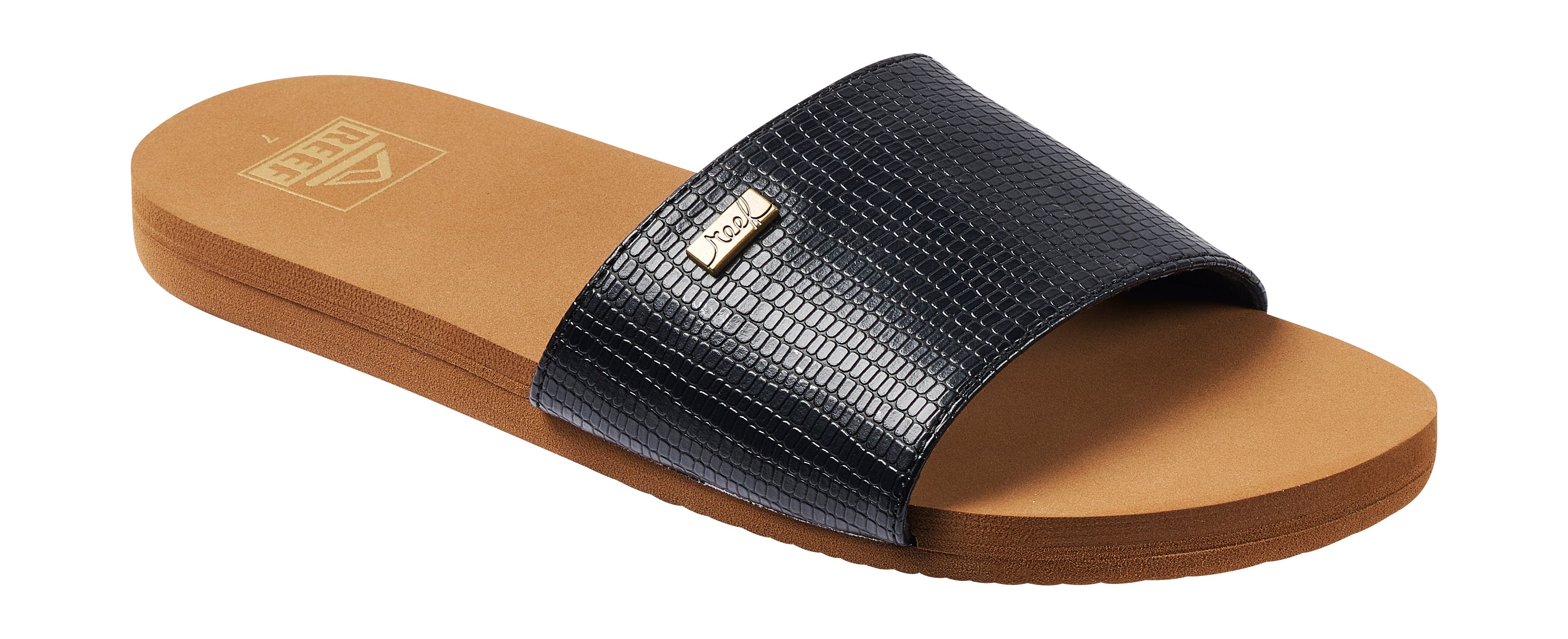 Reef Bliss Nights Slide Black/Tan