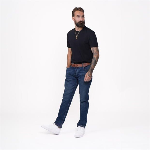 Men's Firetrap Belted Jeans in Denim
