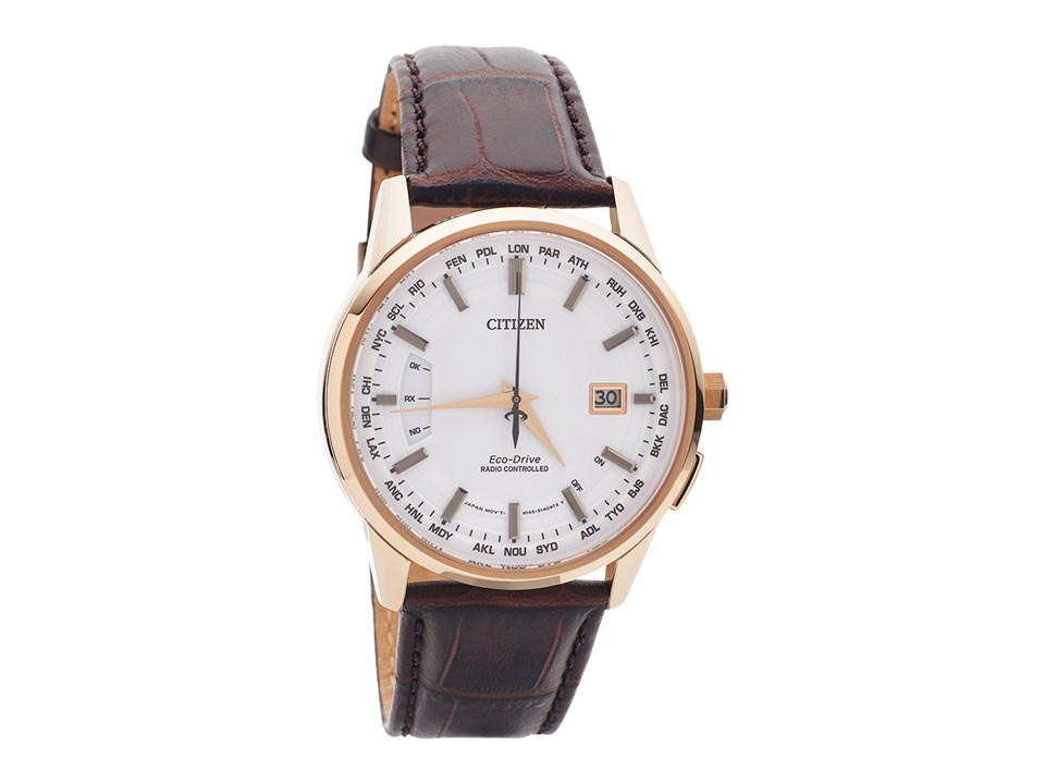 Citizen CB0153-21A Eco-Drive Radio Controlled World Time Strap Watch