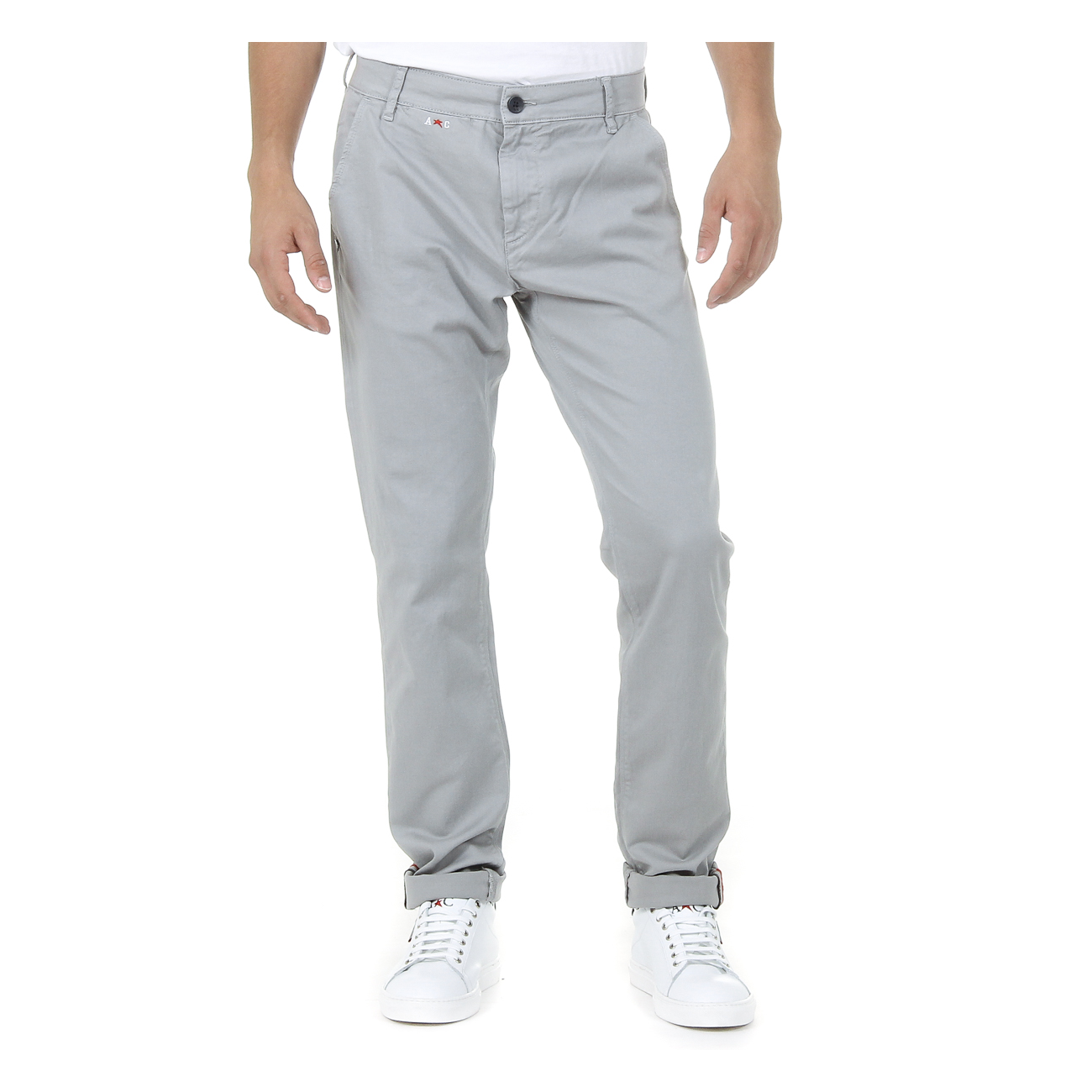 Andrew Charles Mens Pants Light Grey AMARA