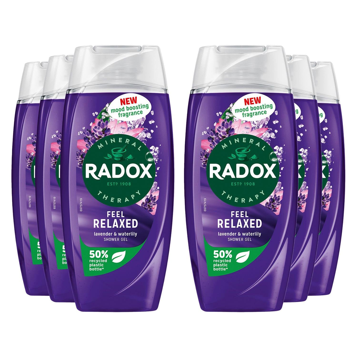 Radox Mineral Therapy Shower Gel Feel Relaxed with Lavender & Waterlily ...