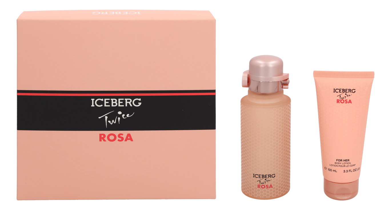 Iceberg Twice Rosa Eau De Toilette 125ml + Body Lotion 100ml Gift Set