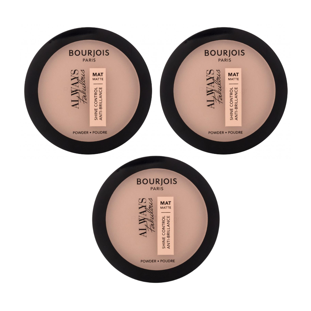 3 x Bourjois Always Fabulous Shine Control Matt-Puder 10g - 200 Rose ...