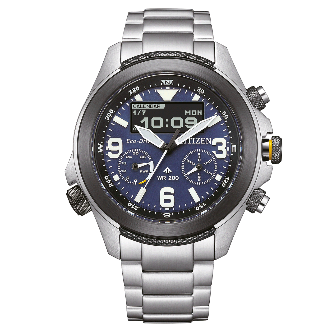 Citizen Promaster Land U822 Silber Herren Armbanduhr JV1006-51L