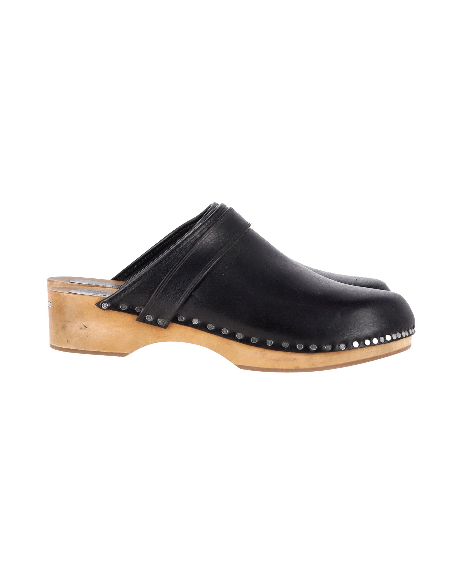 Isabel Marant Thalie Clogs in Black Leather