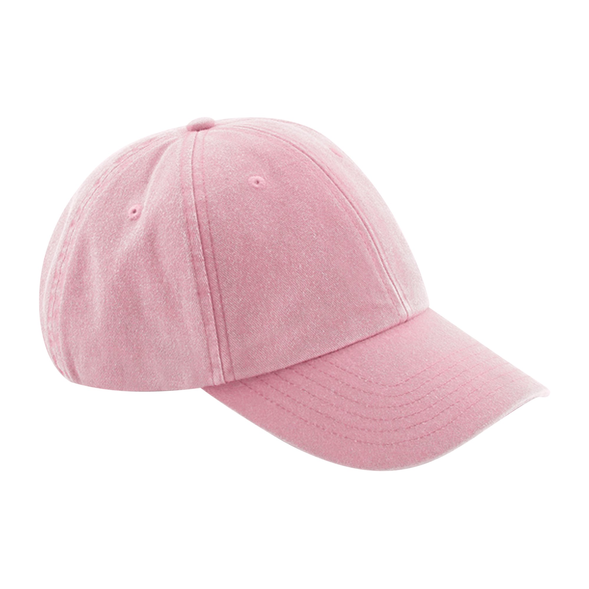 Beechfield Unisex Low Profile Vintage Denim-Look Cap (Vintage Dusky Pink)