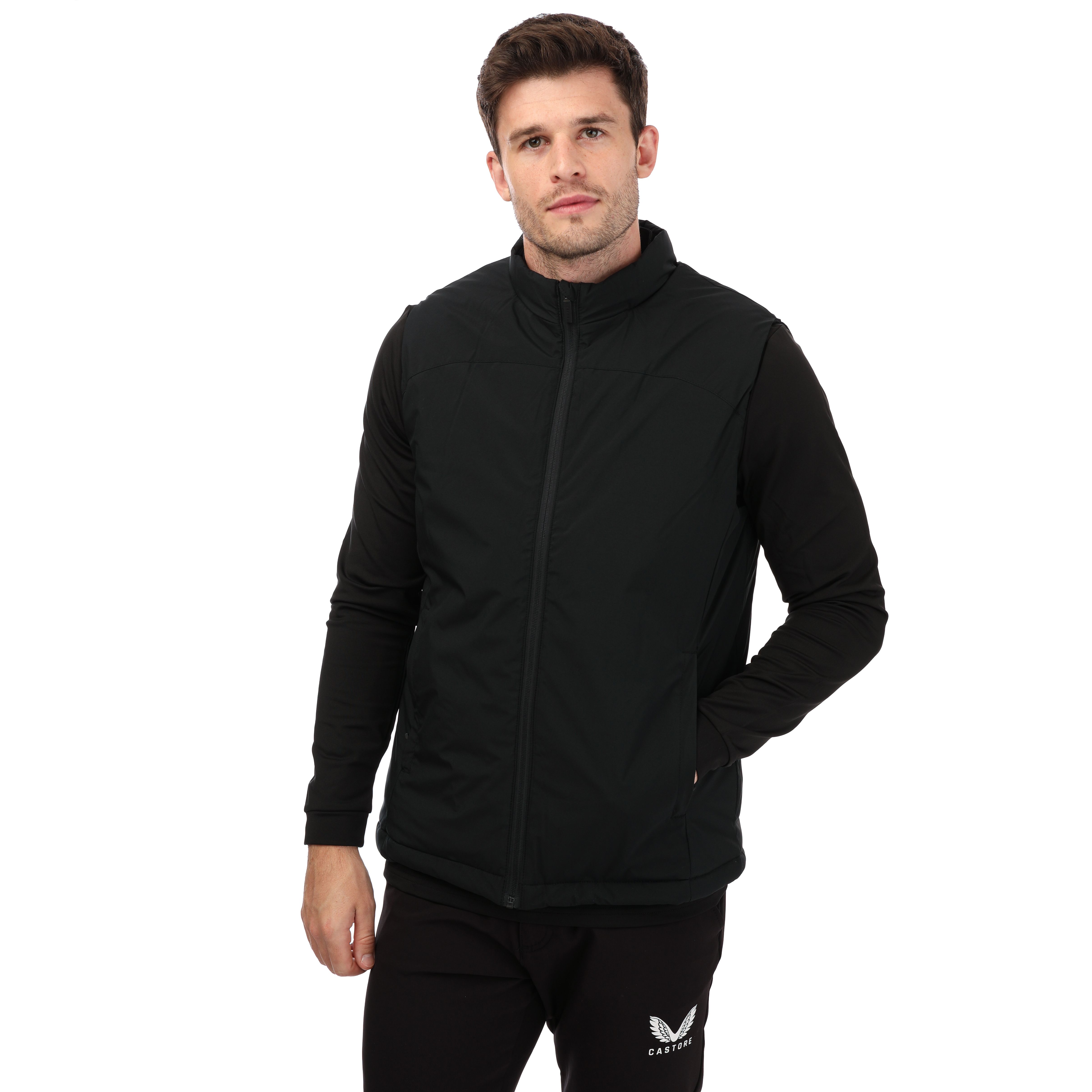Men's Castore Padded Gilet in Black