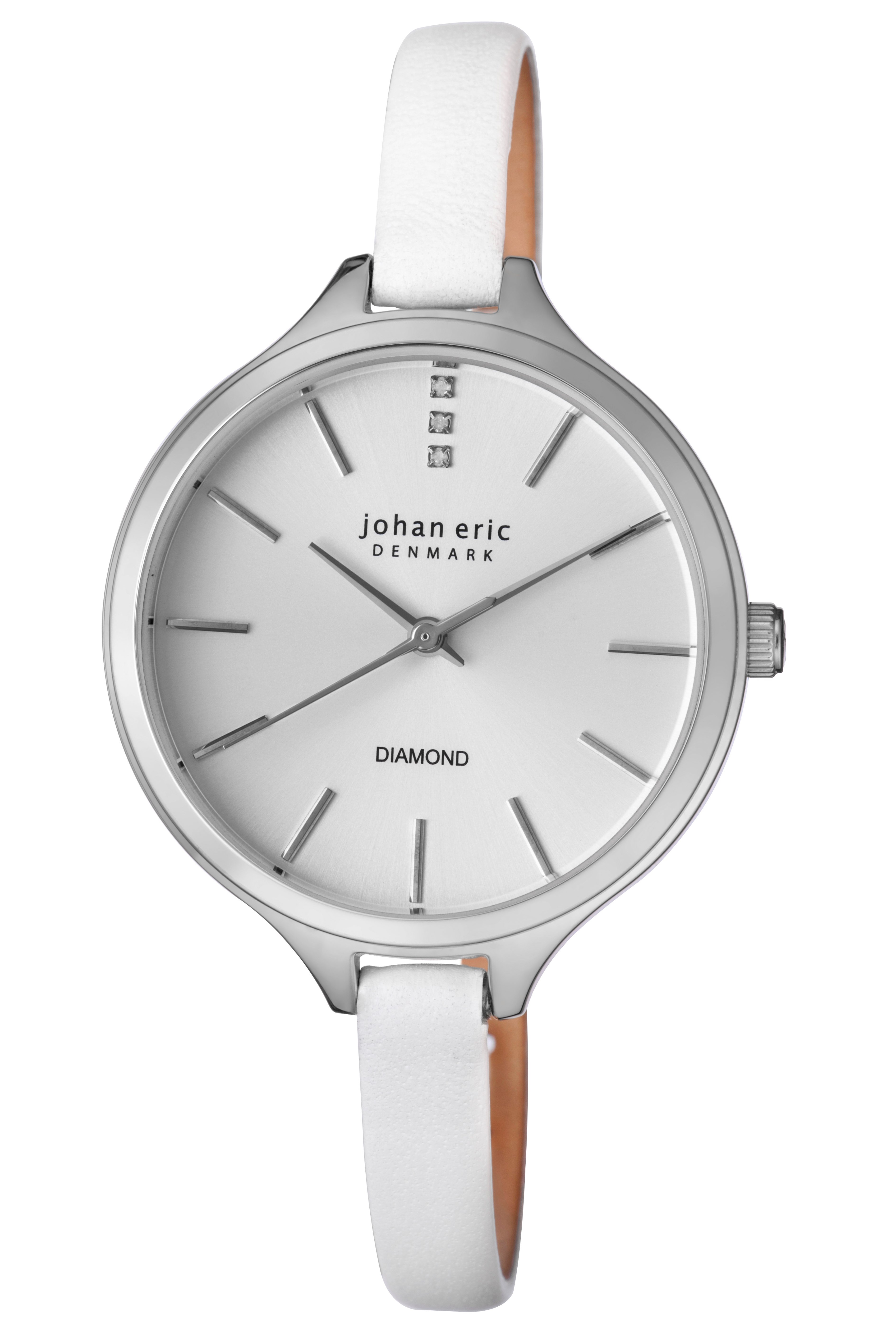 Johan eric: herlev slim women's silver watch..