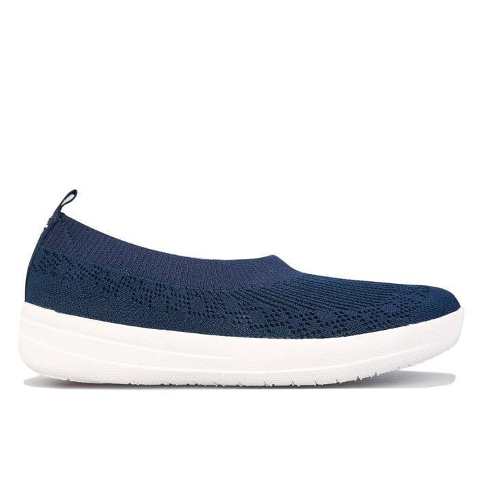 Fit Flop Uberknit-balletpumps dames in marineblauw