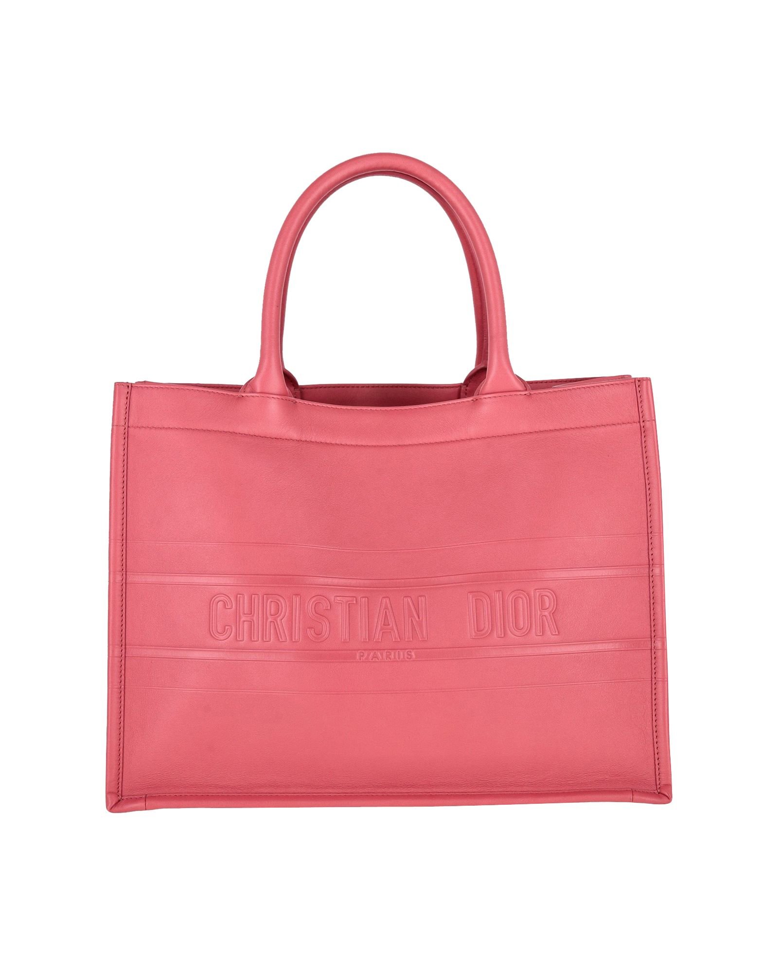 Dior Medium Book Tote Bag in Pink Leather