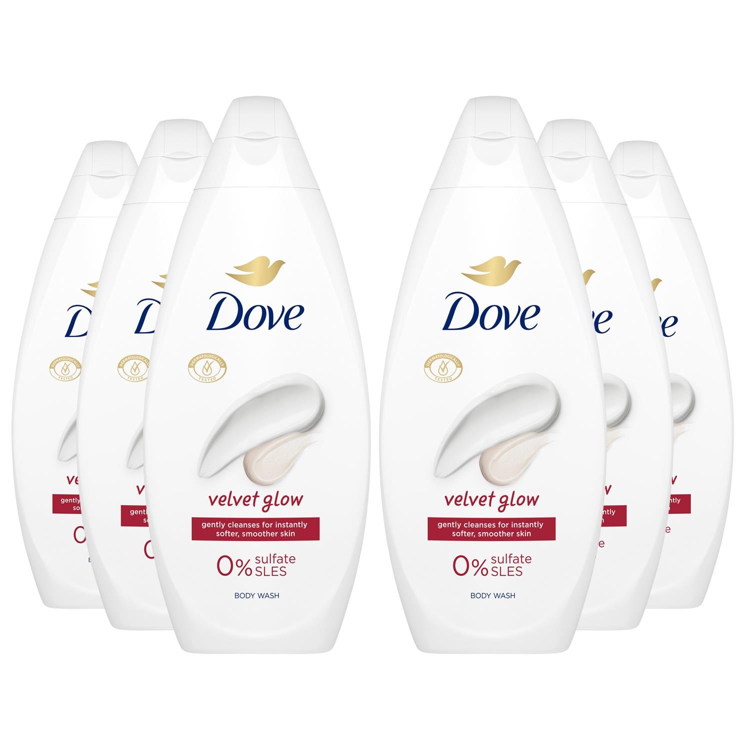 Dove Velvet Glow Body Wash 0% Sulfate SLES for Softer & Smoother Skin ...