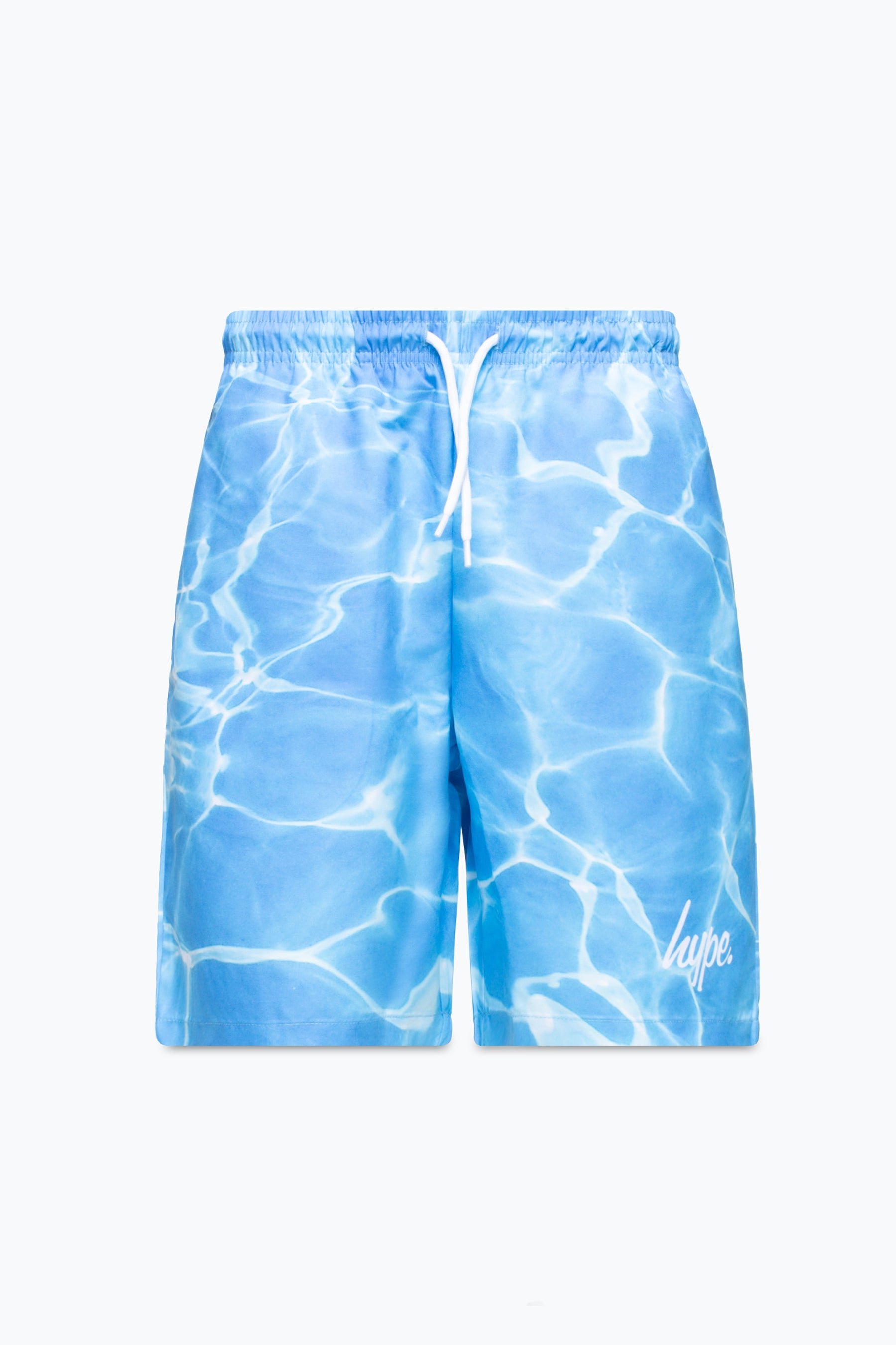 Hype Boys Blue Marble Pool Print Swim Shorts