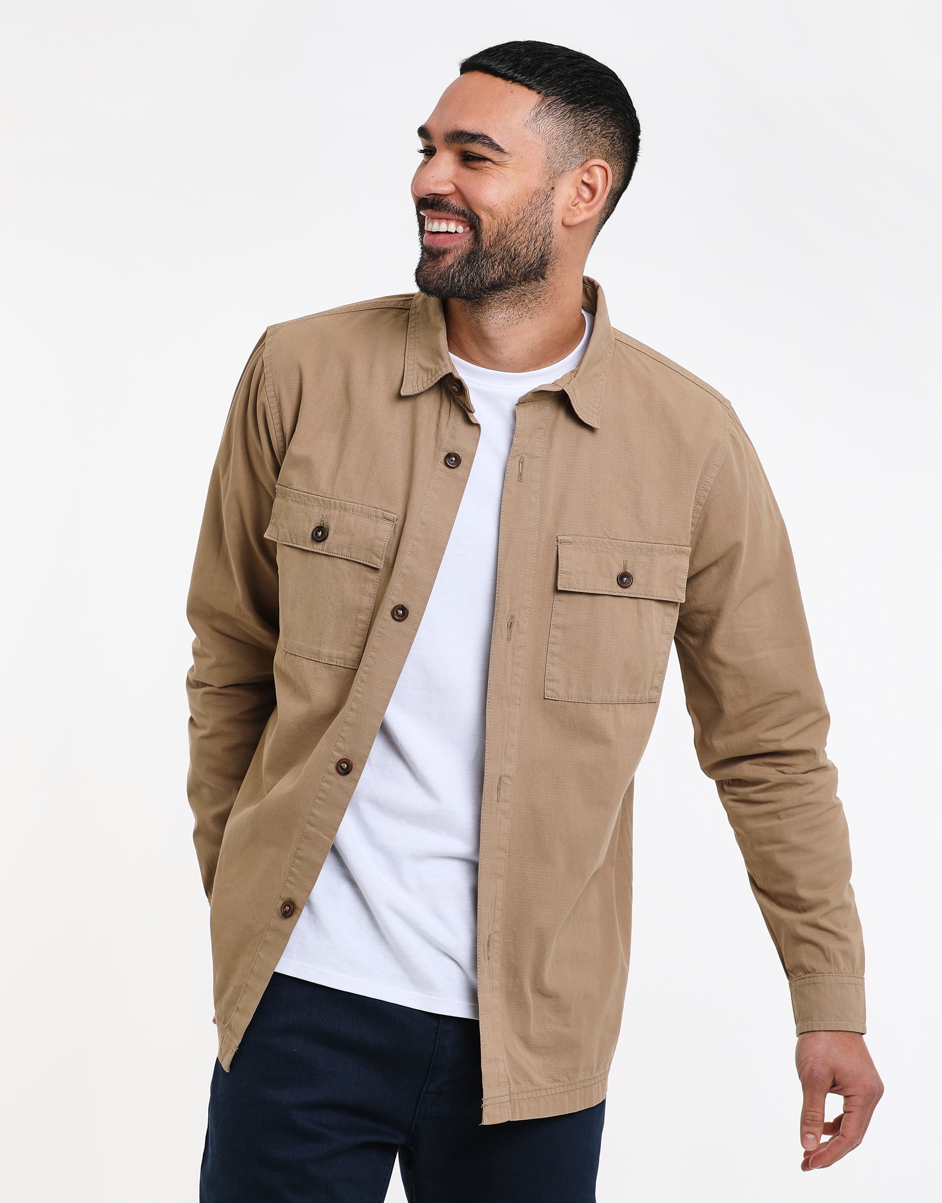 Threadbare shirt Beige