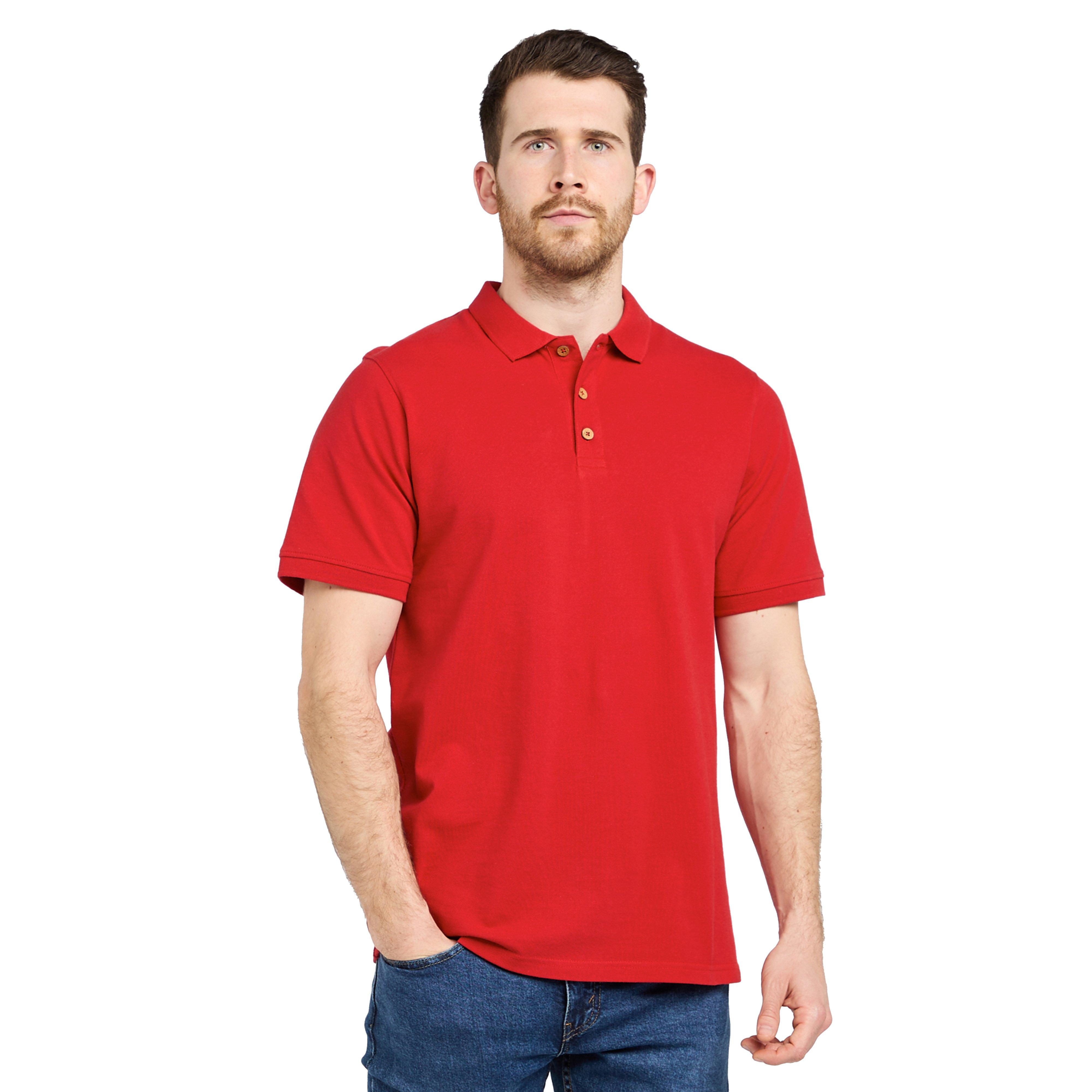 One Earth Men's Warren Casual Polo Shirt with Short Sleeves made with ...