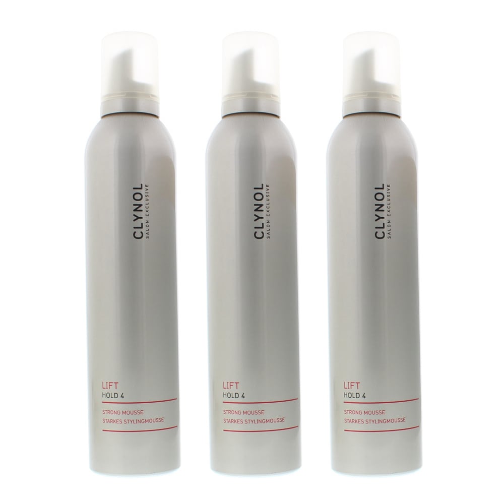 Clynol Lift Hold 4 Strong Mousse 300ml x 3