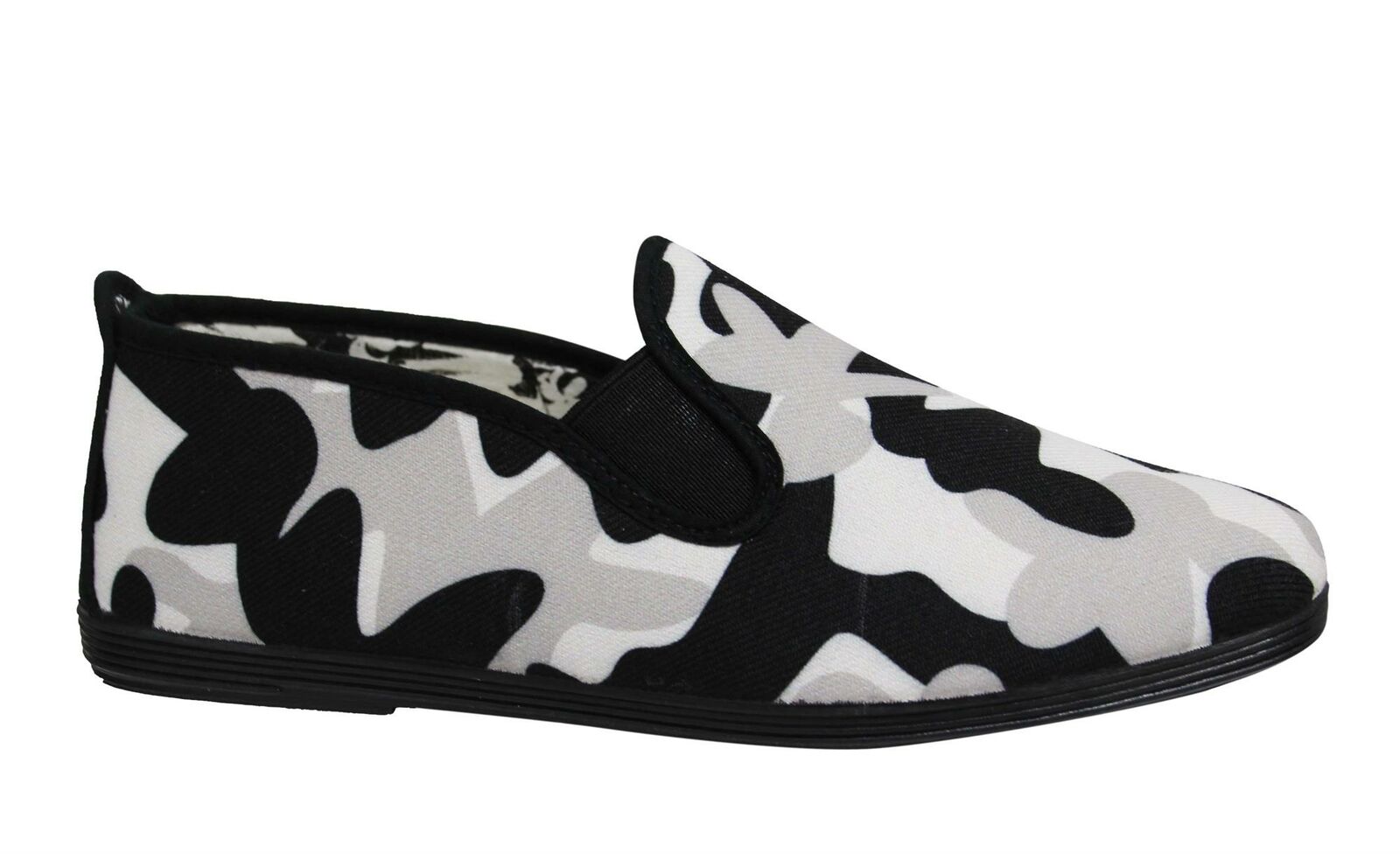 Flossy Style Camouflage Mens Camo Plimsolls