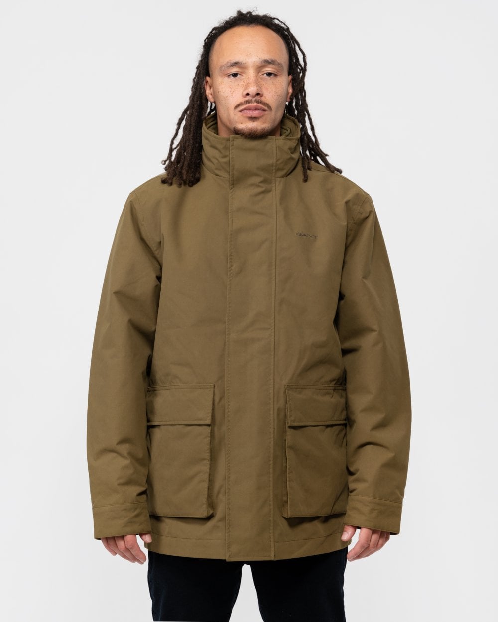 GANT Mens Concealed Hood Double Jacket