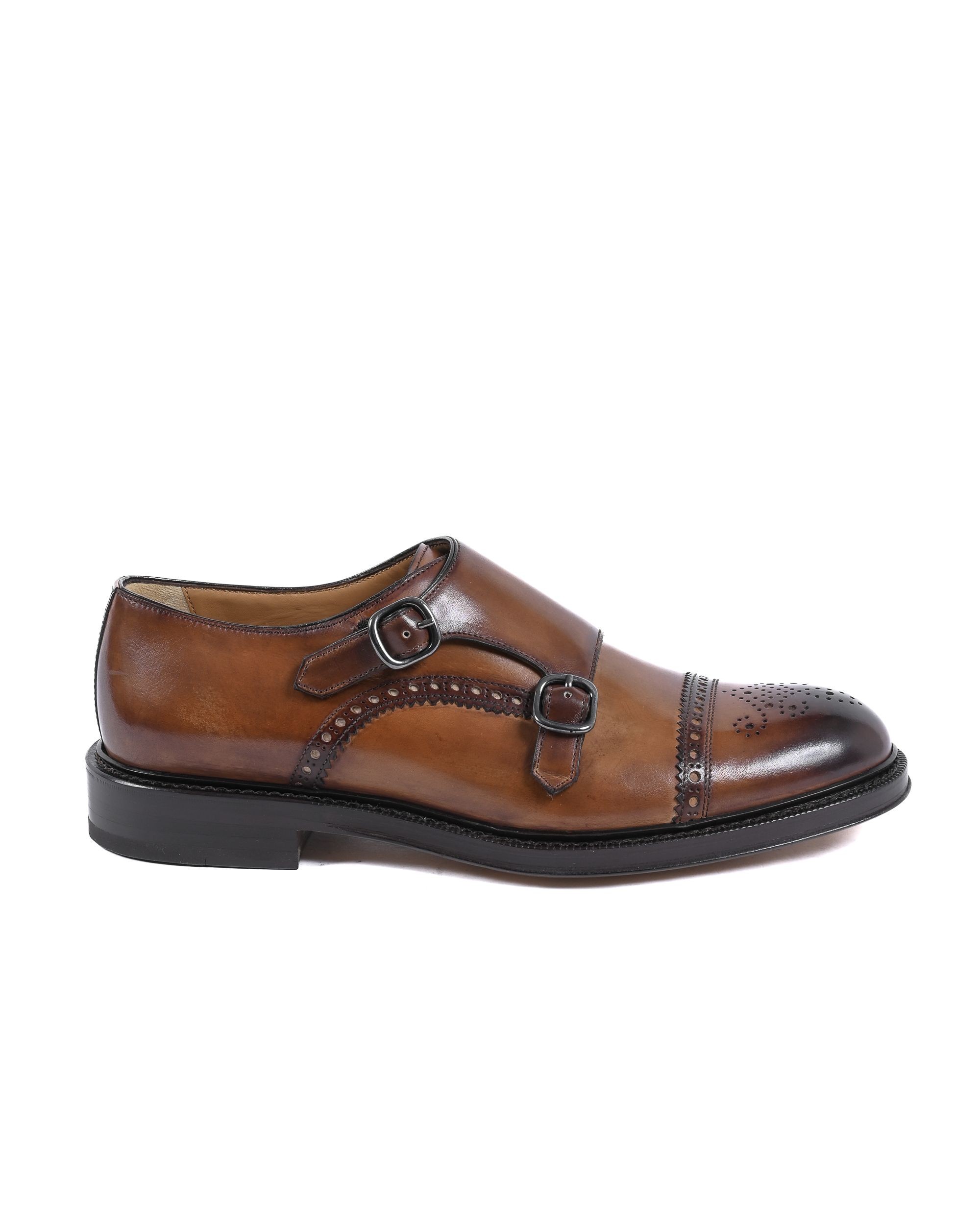 Dee Ocleppo Mens Monk Strap Shoes F3745 Vit Musica Luc Nicol