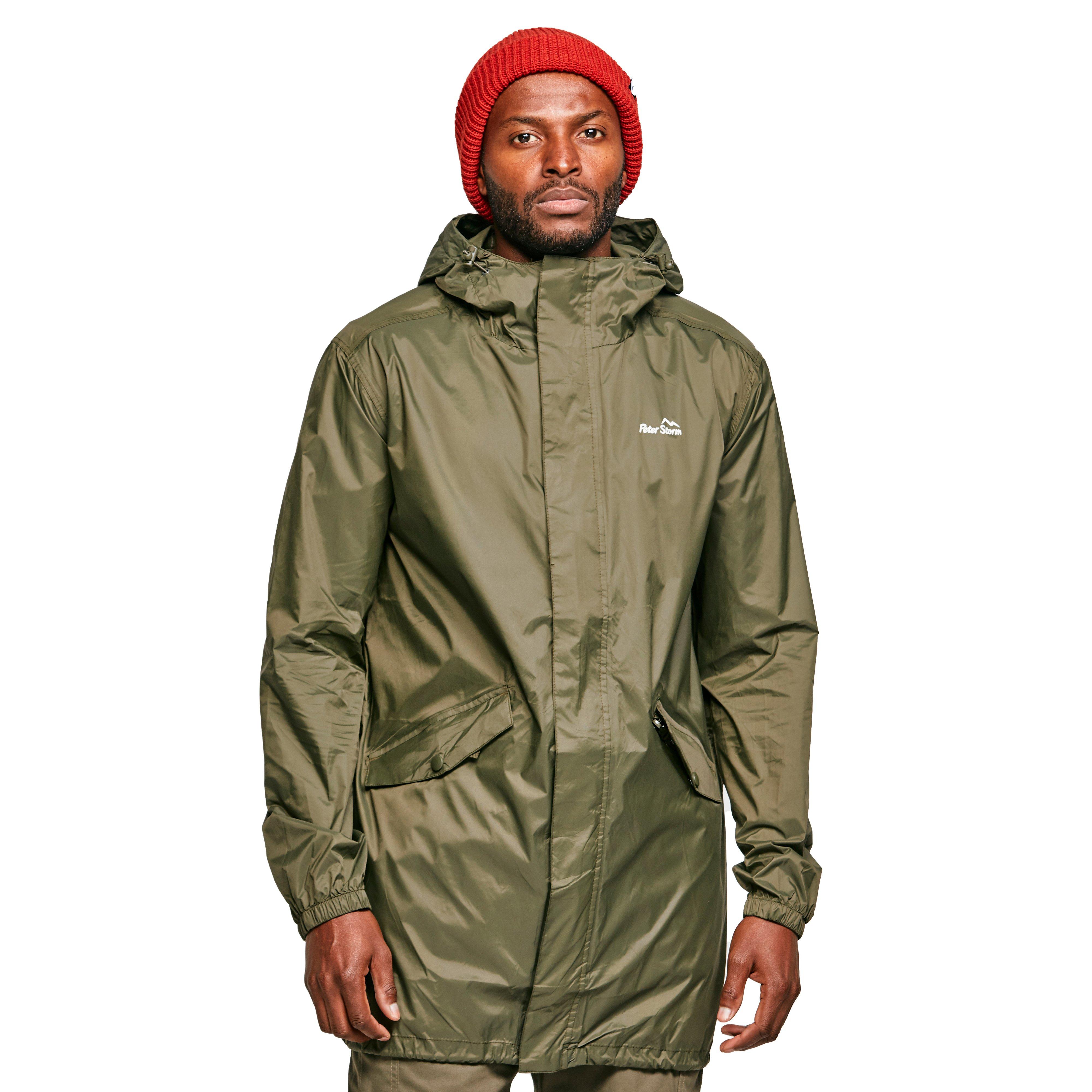 Peter Storm Men's Parka-In-A-Pack Waterproof Jacket, Raincoat for ...