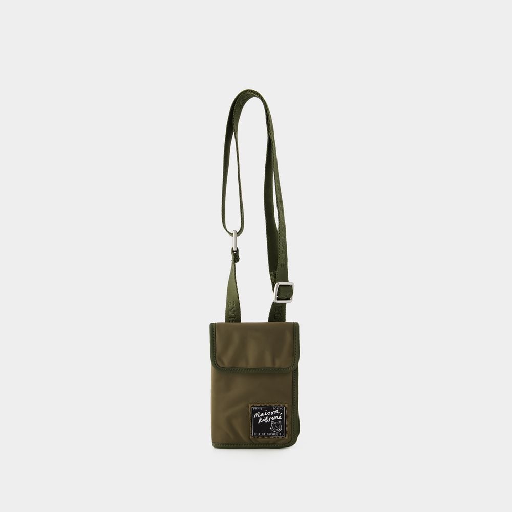 Nektas Schoudertas - Maison Kitsune - Nylon - Khaki