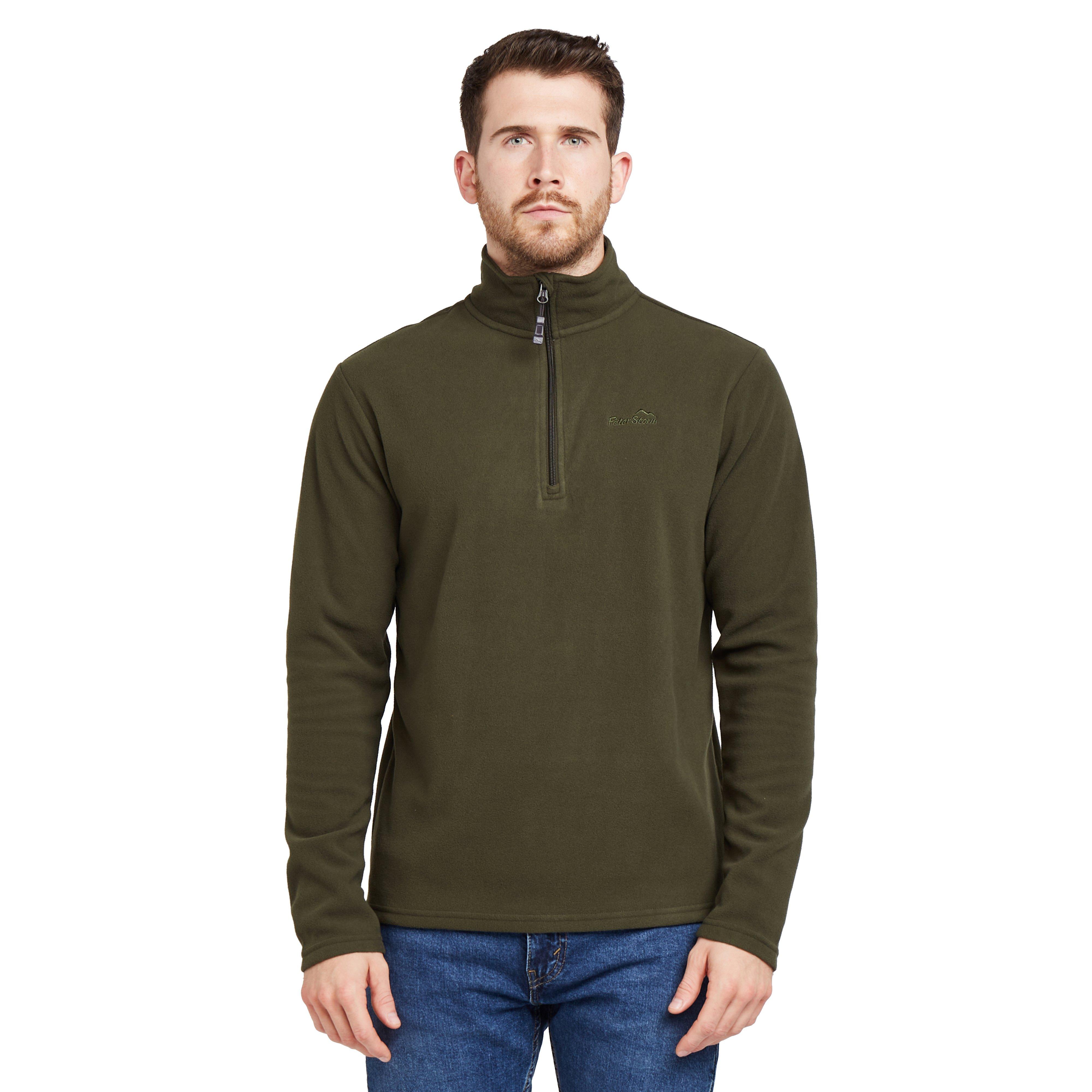 Peter Storm Men's Bracken Half Zip Recycled Polyester Fleece, Walking ...