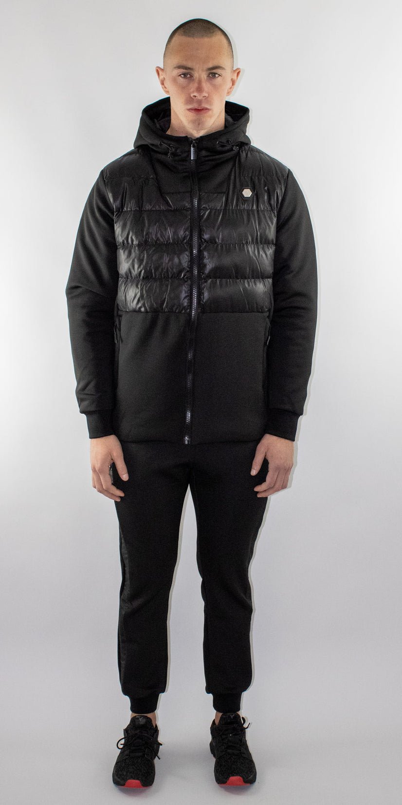 Mens D-Rock Tracksuit Set Padded Jacket and Cuffed Bottom