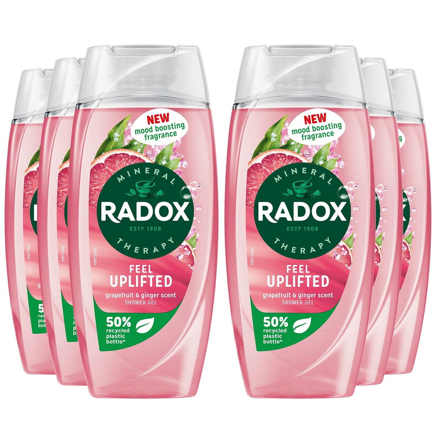 Radox Shower Gel Feel Uplifted With Grapefruit & Ginger Scent 225 ml, 6 ...