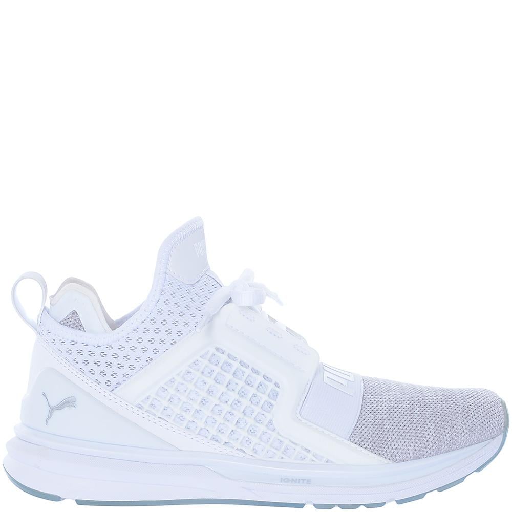 Puma Ignite Limitless Knit White Lace Up Slip On Running Trainers - Mens
