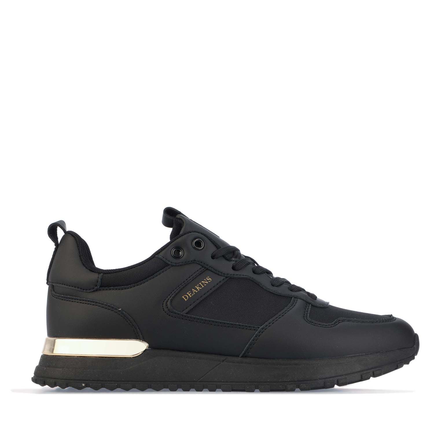 Men's Deakins Running Trainers in Black