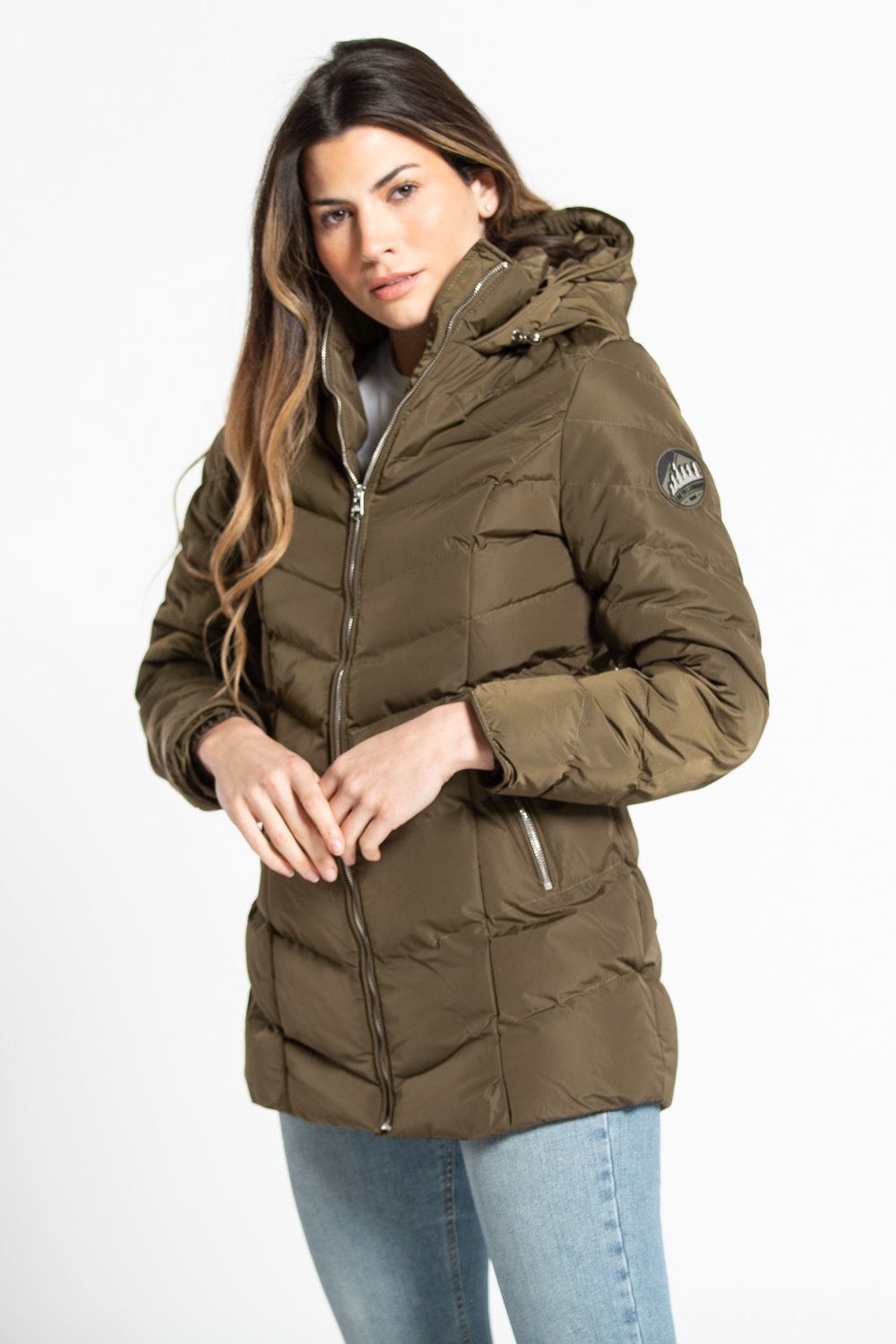 Tokyo Laundry Safflower jack voor dames, kaki