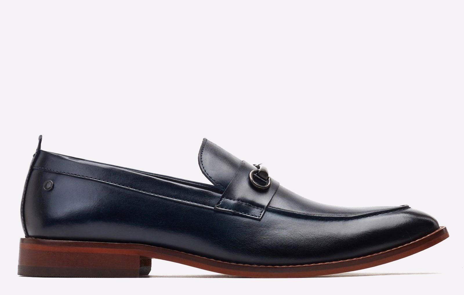 Base London Coda Washed Navy Loafers