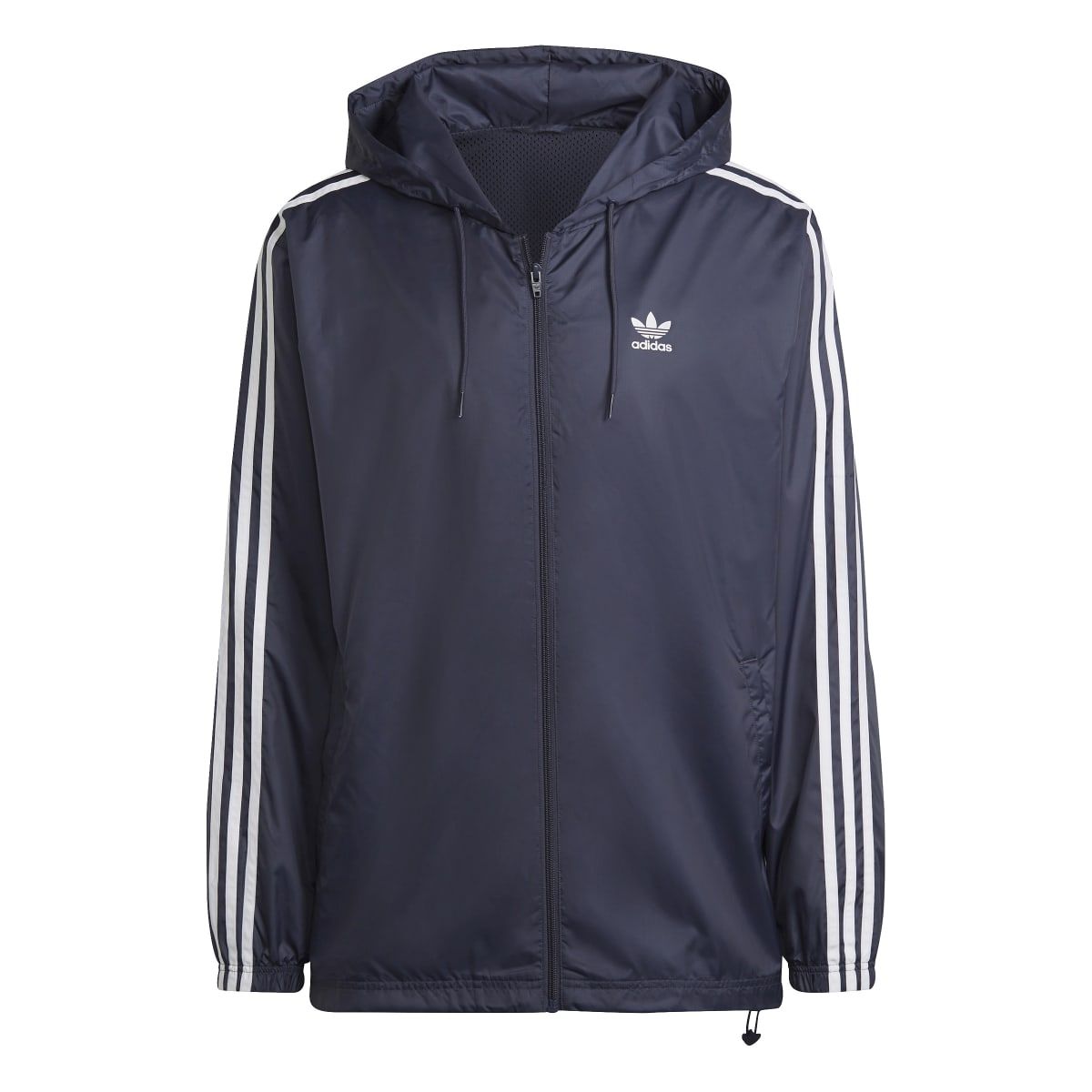 Men's adidas Originals Adicolor 3-Stripes Windbreaker Jacket in Navy