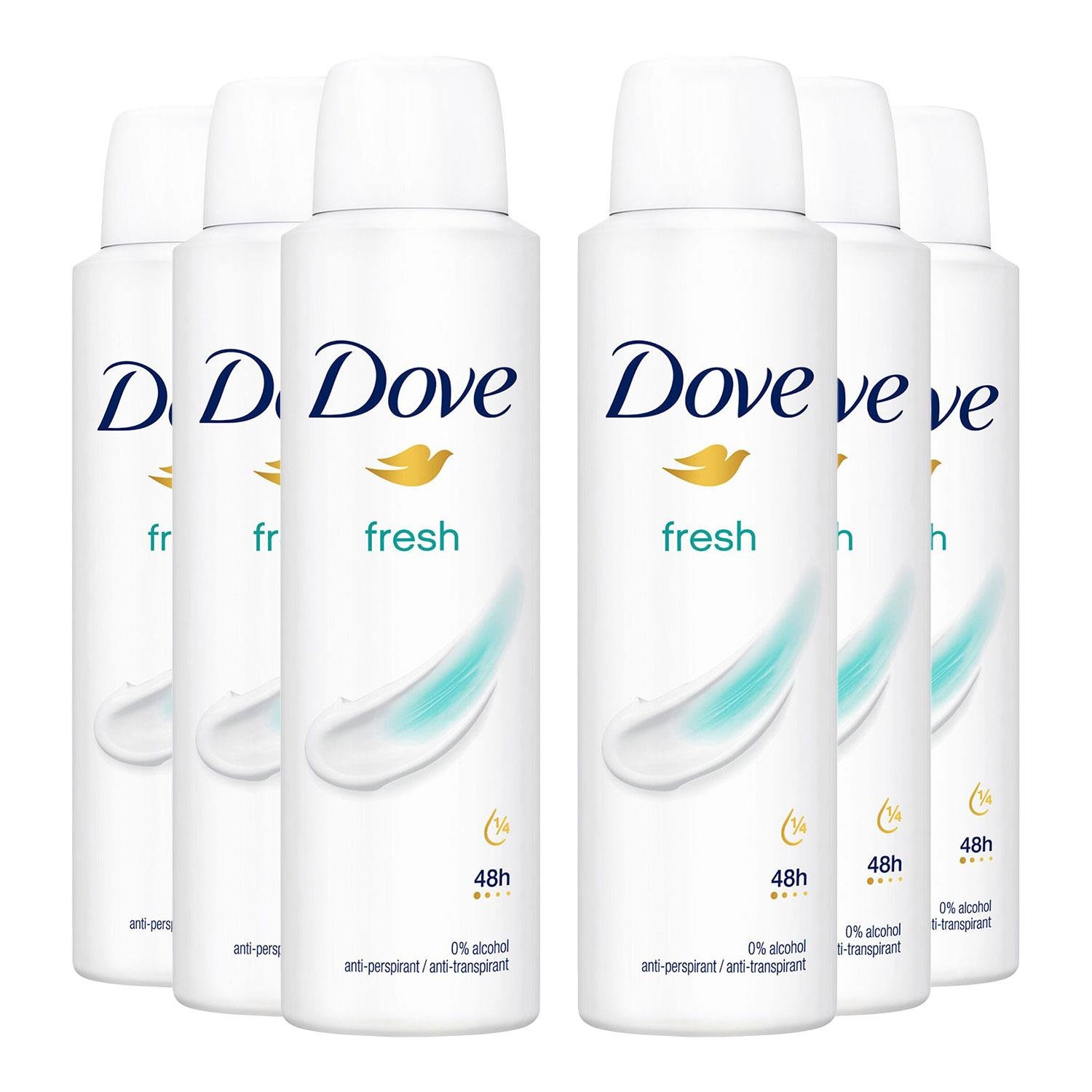 Dove Fresh Anti-Perspirant with 48H Sweat Protection Deo for Women ...