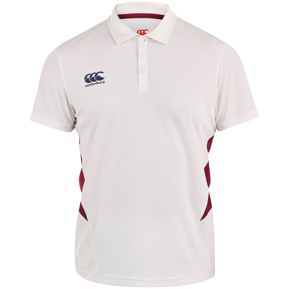 Canterbury Mens Wicking CCC Logo Cricket Polo Shirt