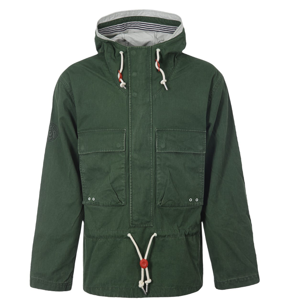 Men's Pretty Green Nautical Smock Jacket in Khaki