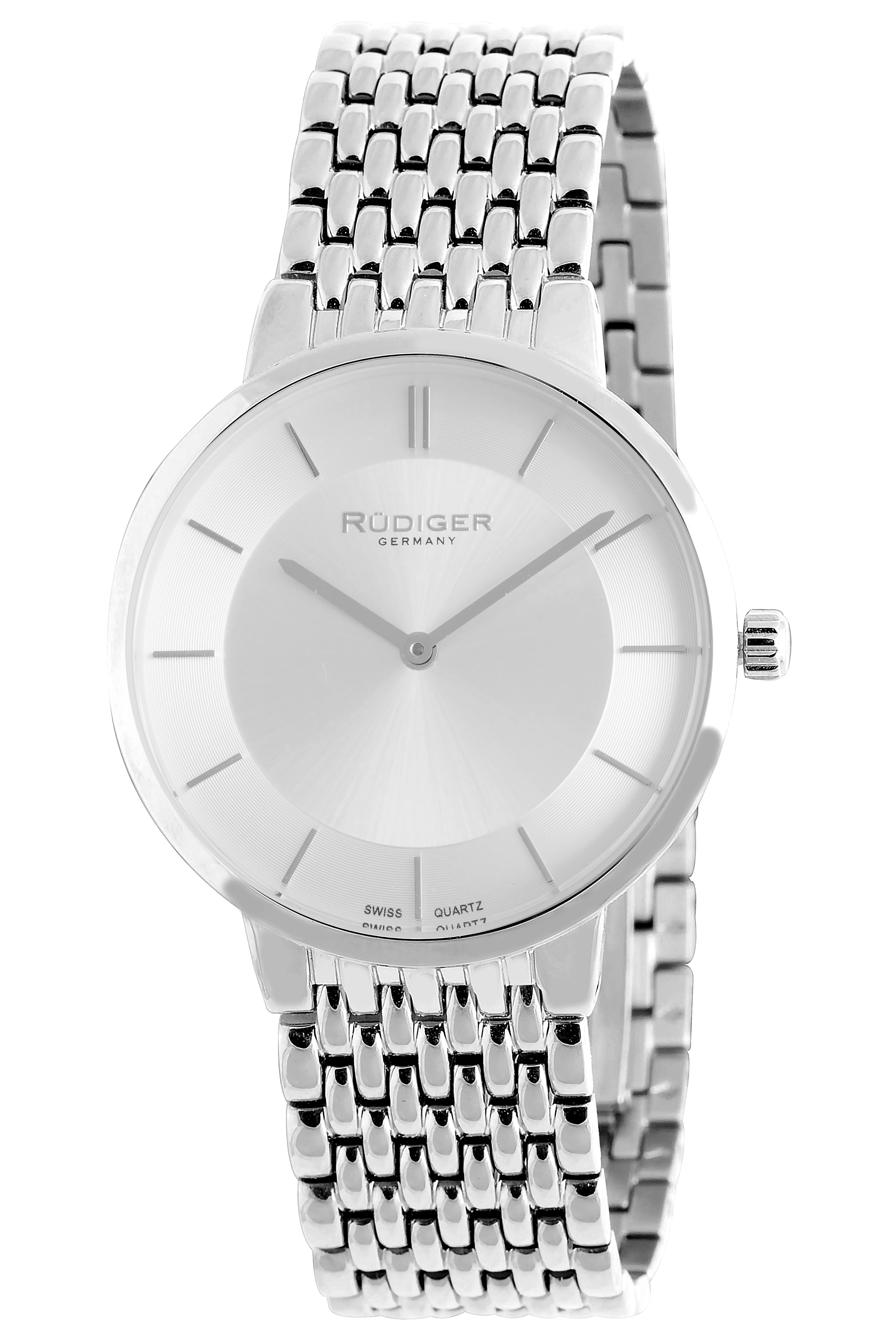 Rudiger: kassel men's silver watch..